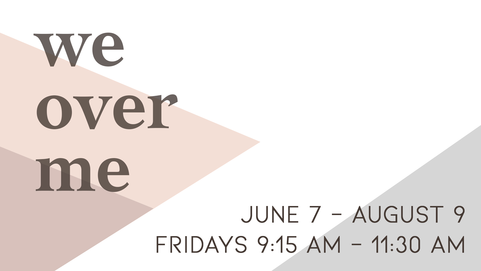 We Over Me - Faith Lutheran Church