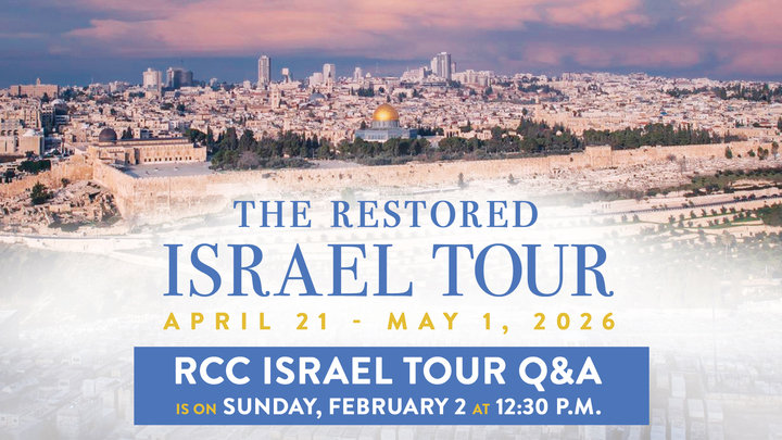 Restored Israel Tour 2026 Q&A - Restored Community Church
