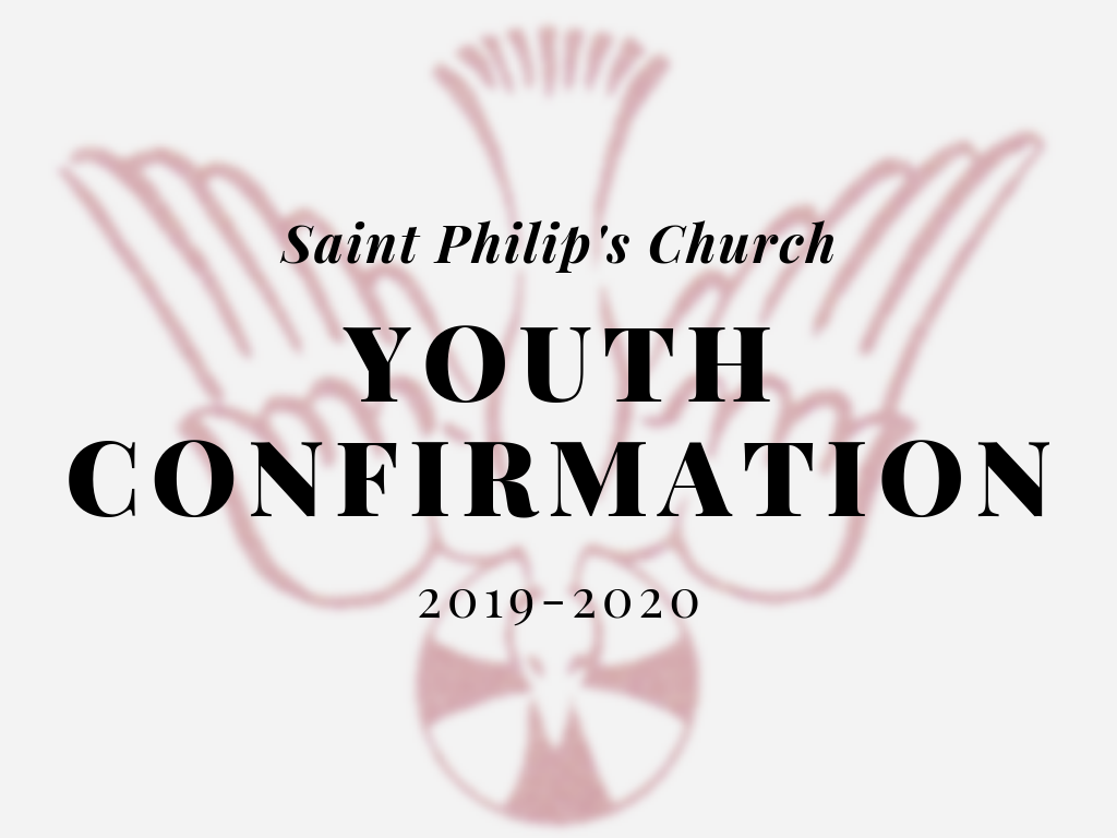 2019-2020 Youth Confirmation Class - St. Philip's Church