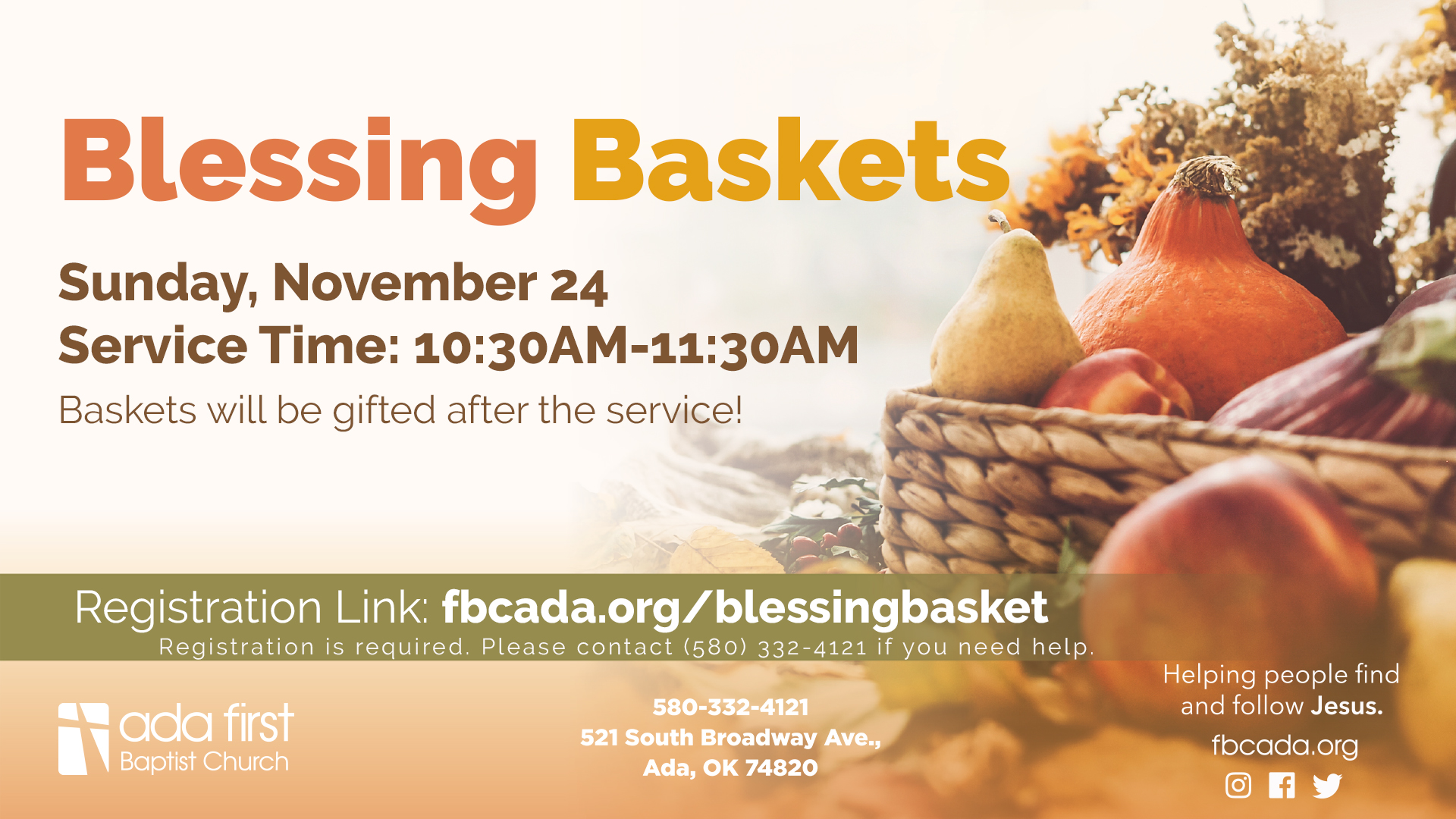 Blessings Baskets - Ada First Baptist