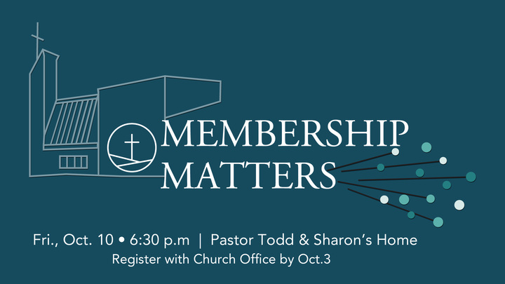 Membership Matters - First Evangelical Free Church