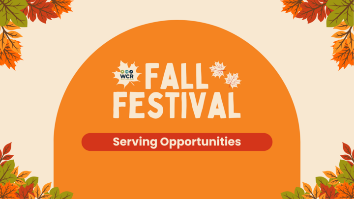 Fall Festival Serving Opportunities - Wake Cross Roads Baptist Church