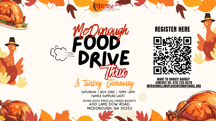 Thanksgiving Food Drive - Dwelling Place International Ministries