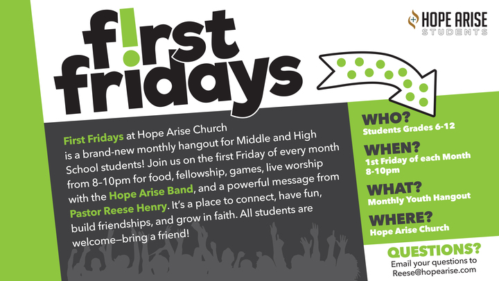 First Fridays Volunteers - Hope Arise