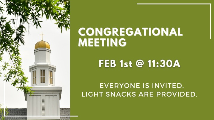 Congregational Meeting - Spring Run Presbyterian Church