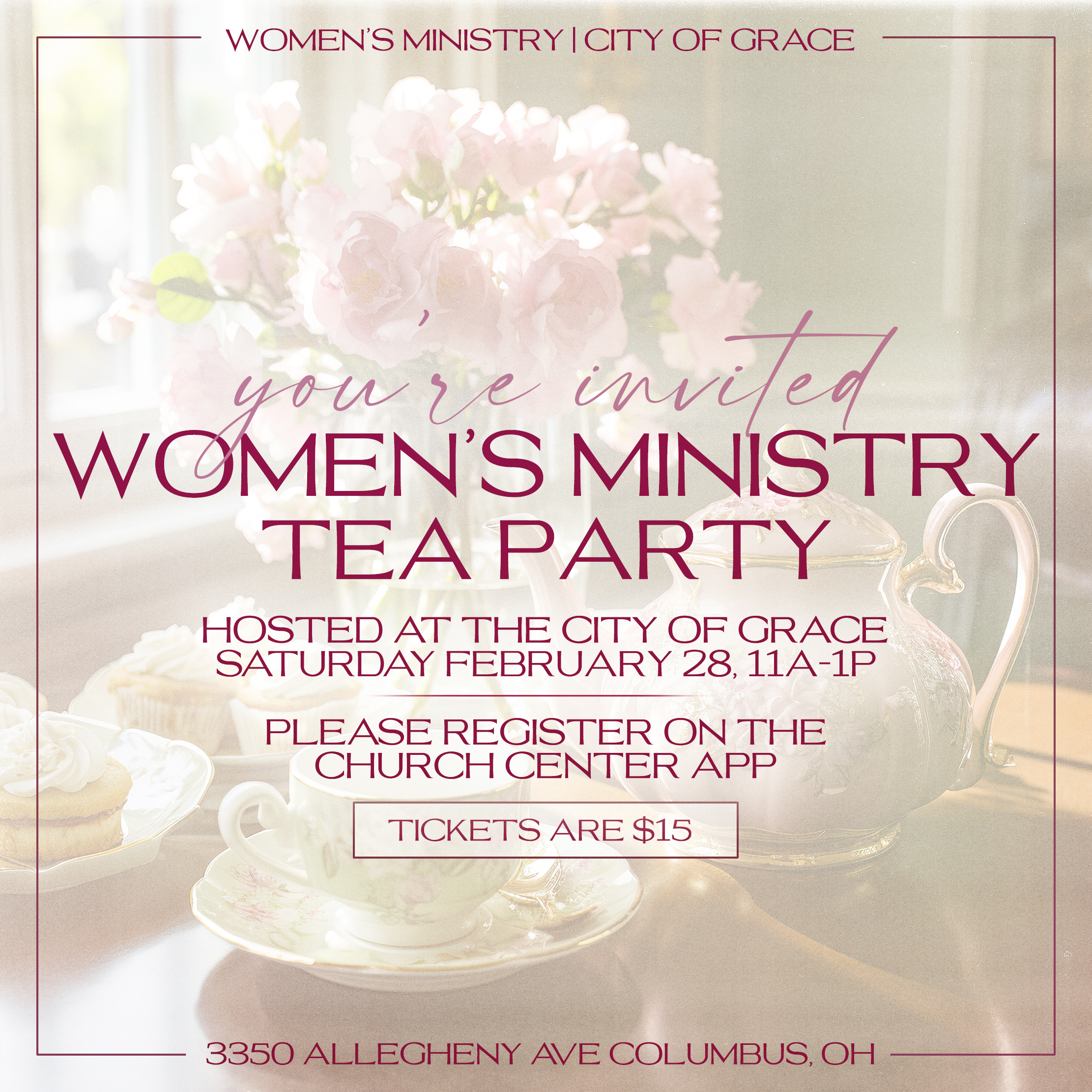 Women's Ministry Tea Party - City of Grace